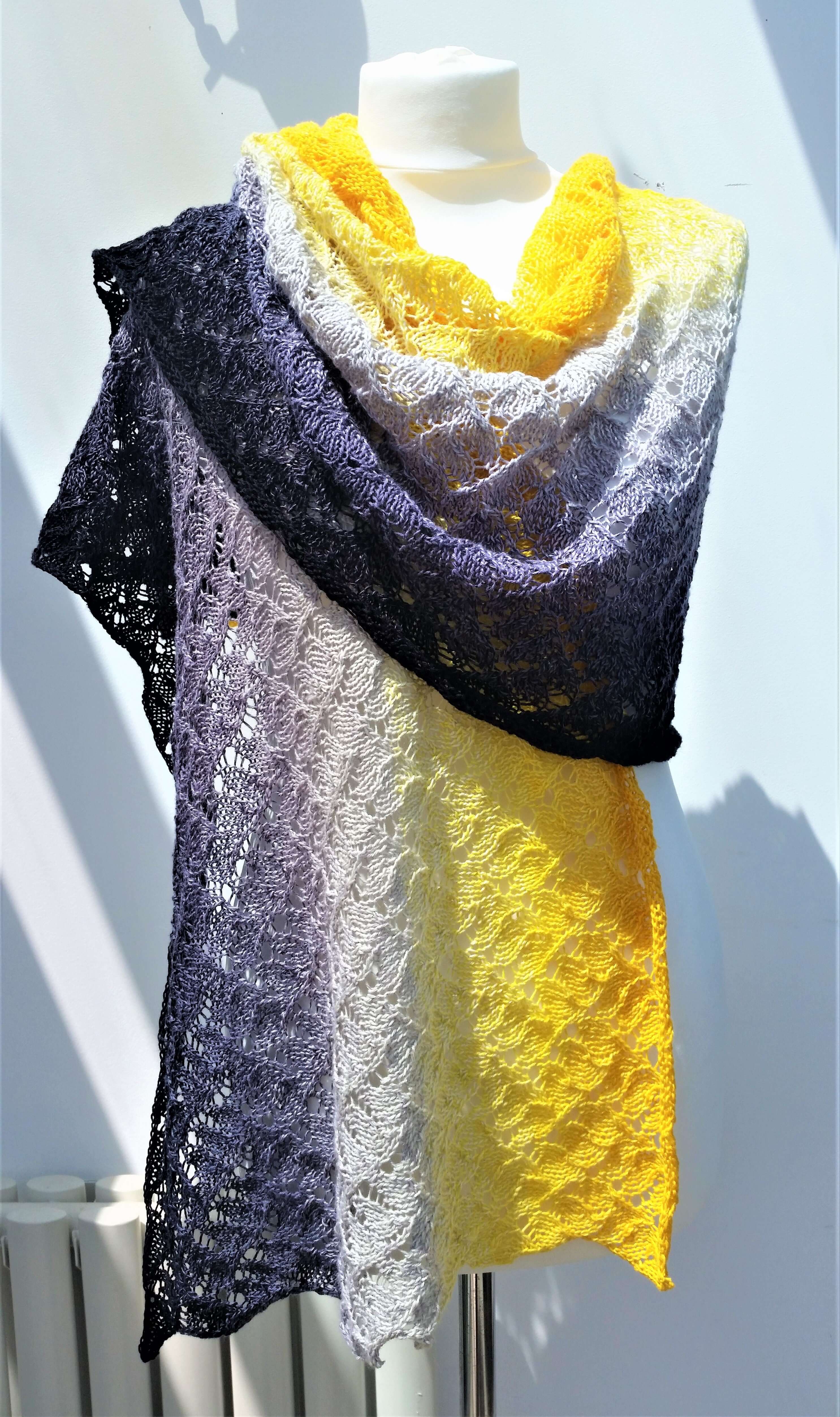 Waves Shawl Pattern - Instant Download (Knit) – Yarnalicious